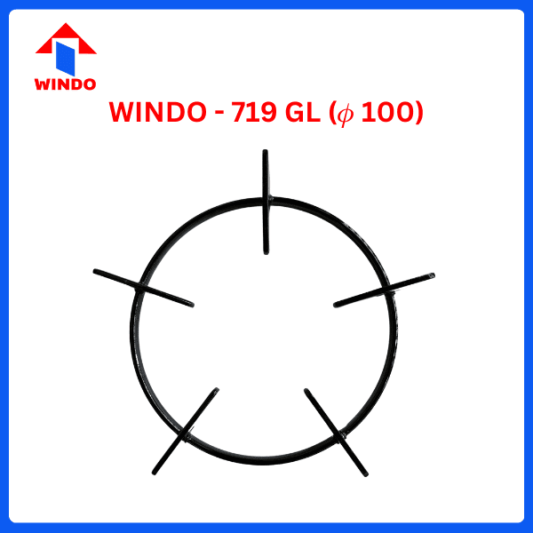 BẾP GAS ĐÔI ĐỂ BÀN MẶT KÍNH WINDO - 719GL PHI 100